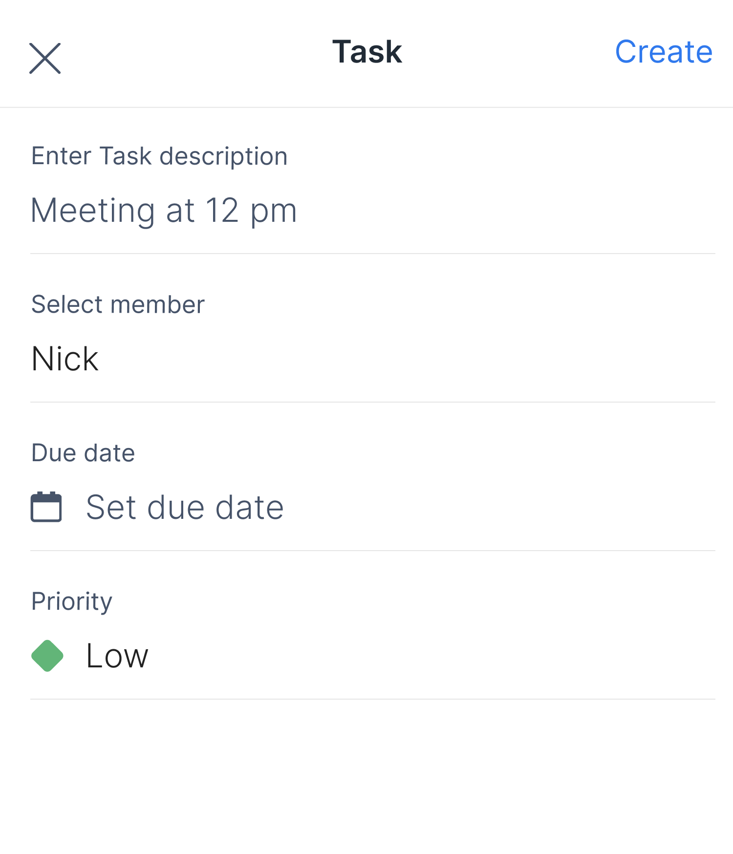 Create a Task – Сhanty Help Center