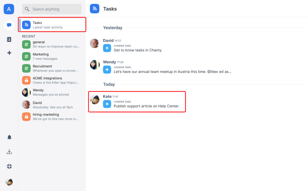 Assign a member to the task – Сhanty Help Center