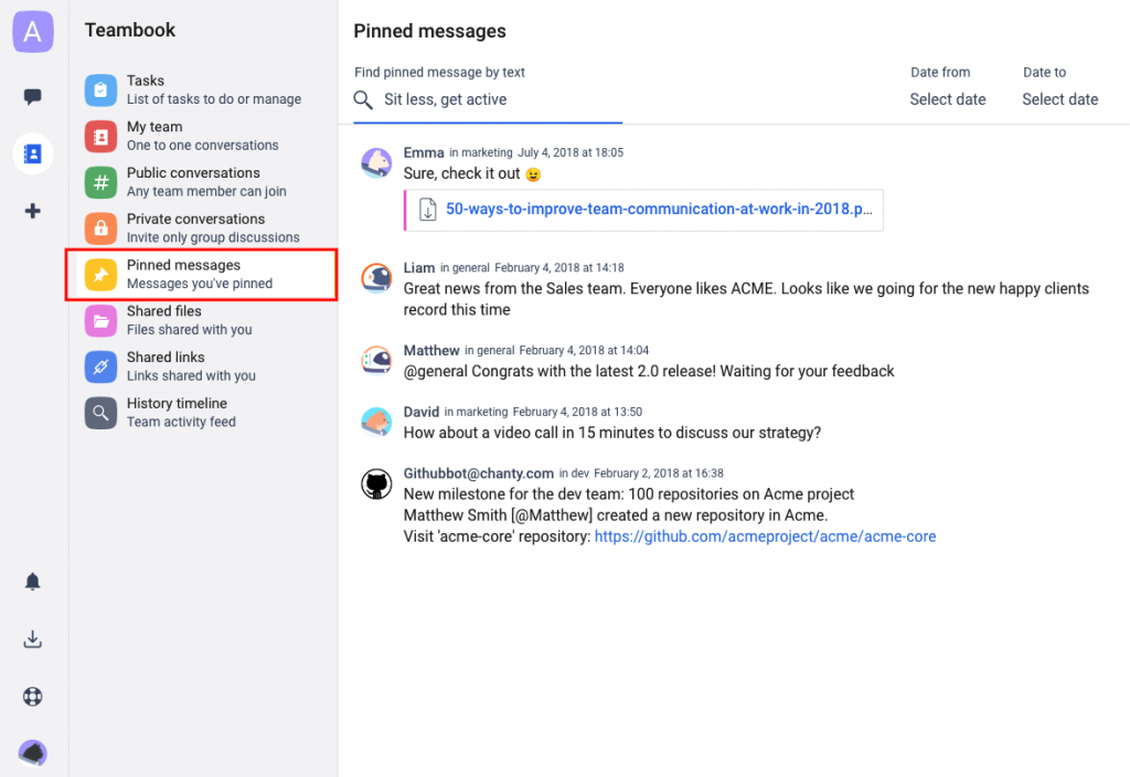 View shared content – Сhanty Help Center
