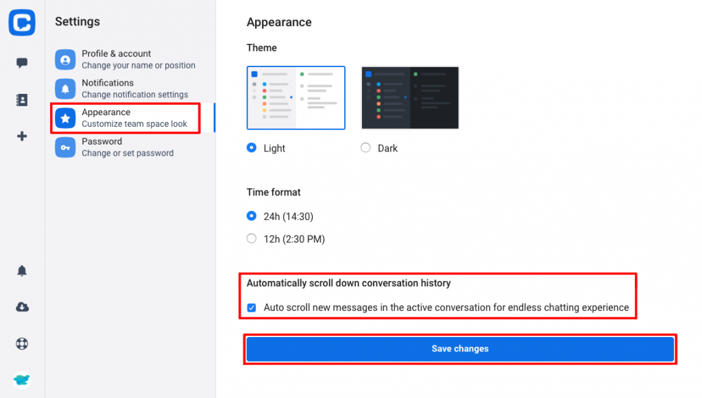 Manage notifications – Сhanty Help Center