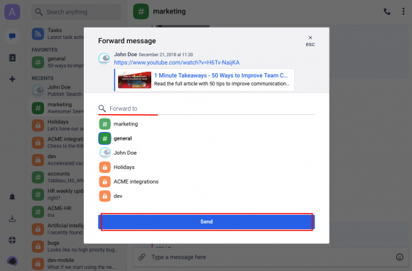 Forward Files and Links – Сhanty Help Center